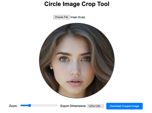 Circle Image Crop Tool – One Scales