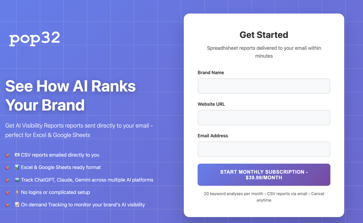 One Scales Launches Pop32: AI Visibility Tracking for the Post-SEO Era